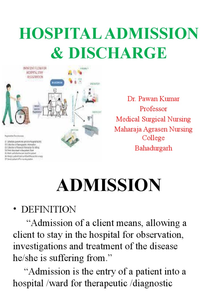 A Comprehensive Guide to Hospital Admission and Discharge Procedures ...