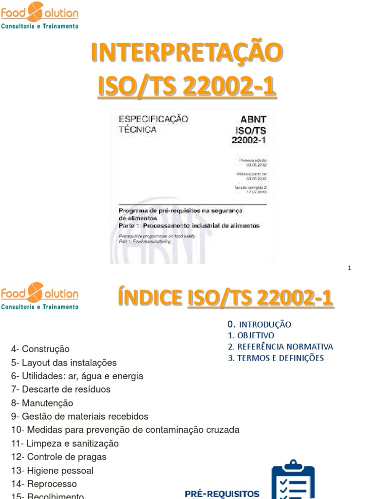 1 FSSC 22000 - Iso-Ts 22002 | PDF | Embalagem e rotulagem | Desperdício