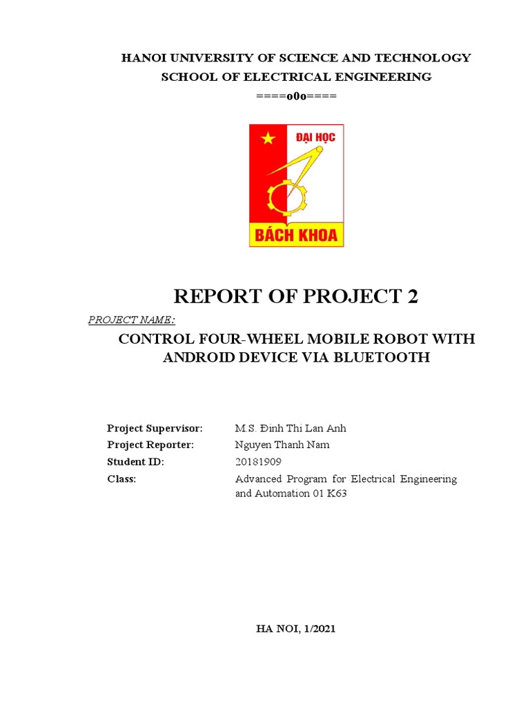 Project 2 Control 4-Wheel Mobile Robot With Android Device Via ...