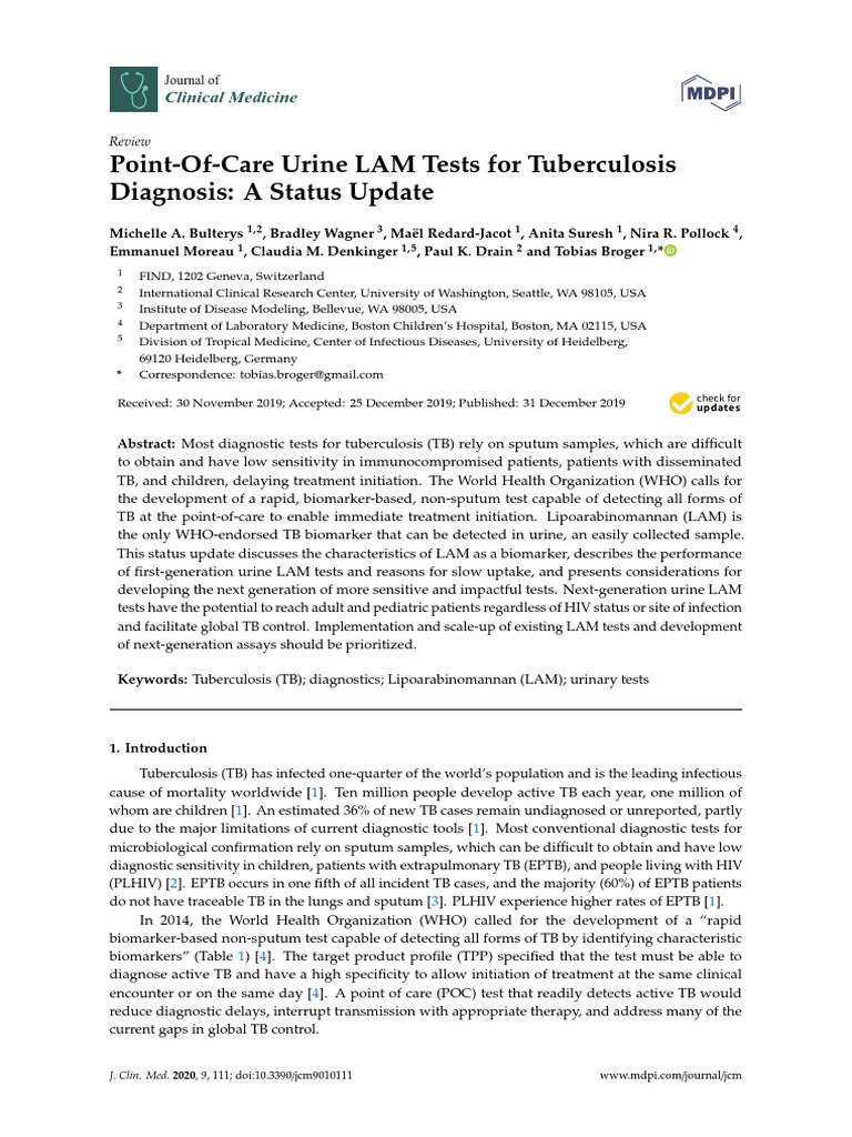 TB LAM | PDF | Tuberculosis | Infection