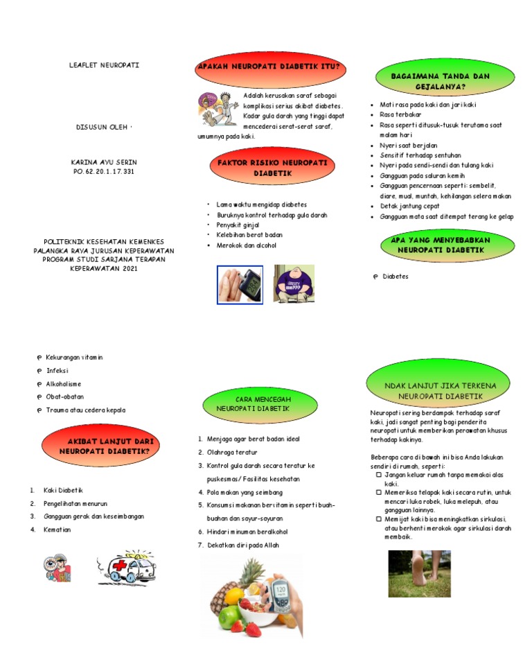 Leaflet Neuropati Diabetik | PDF