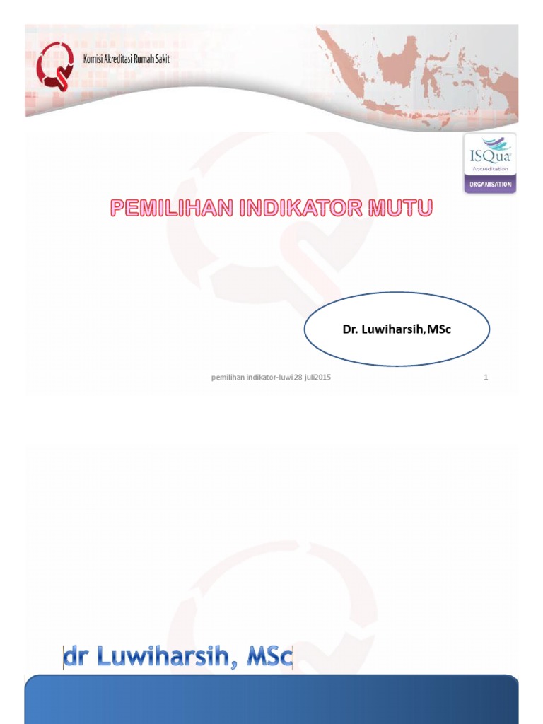 Pemilihan Indikator Mutu RS | PDF