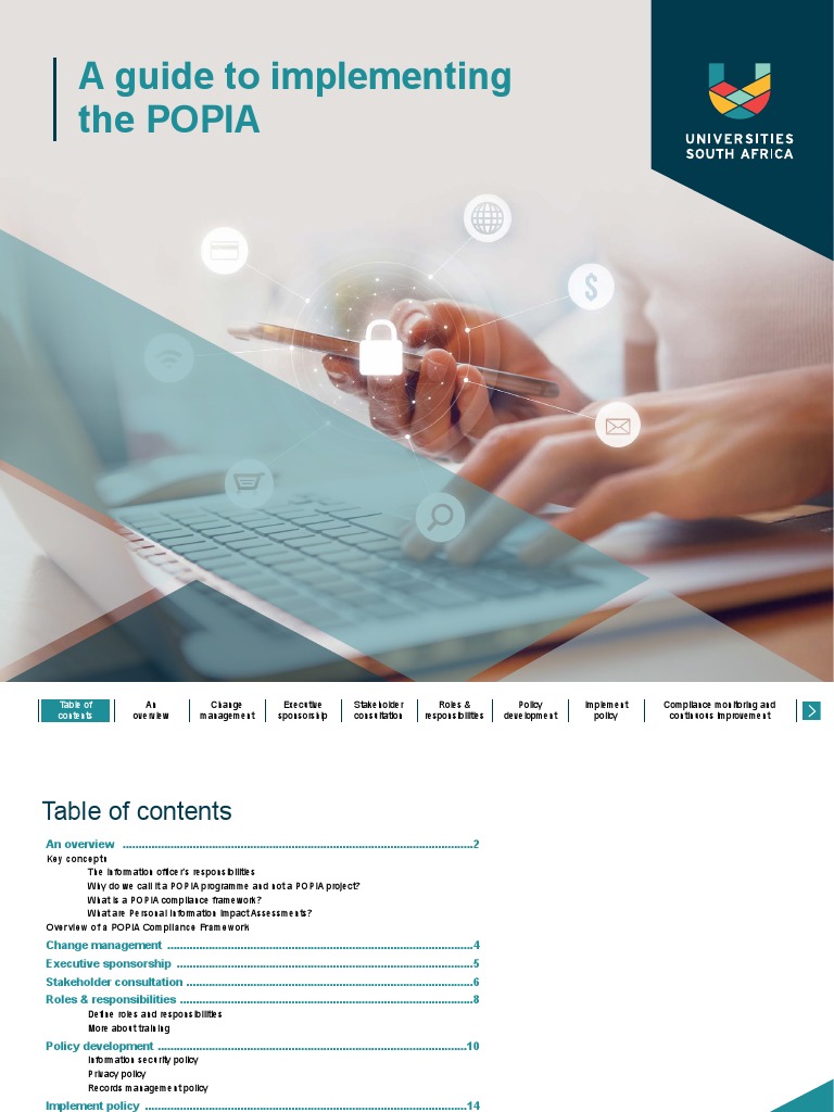 A Guide To Implementing The POPIA | PDF | Regulatory Compliance ...