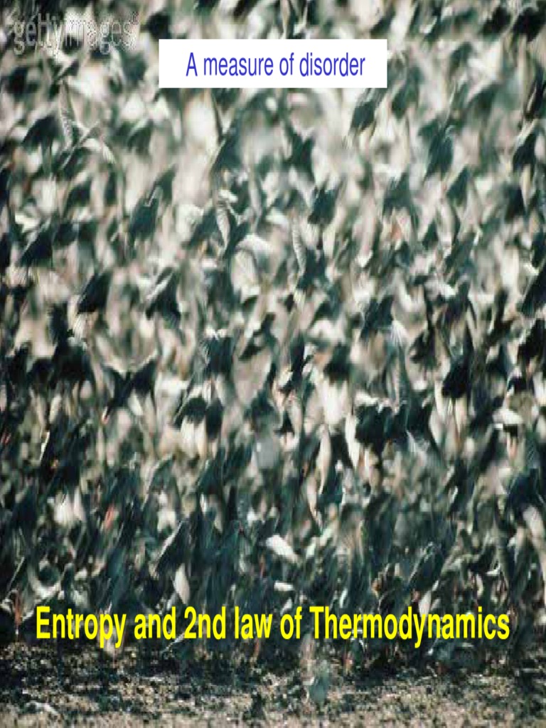 Entropy and 2nd Law of Thermodynamics: A Measure of Disorder | PDF ...