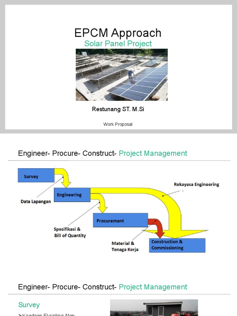 EPCM Approach: Solar Panel Project | PDF
