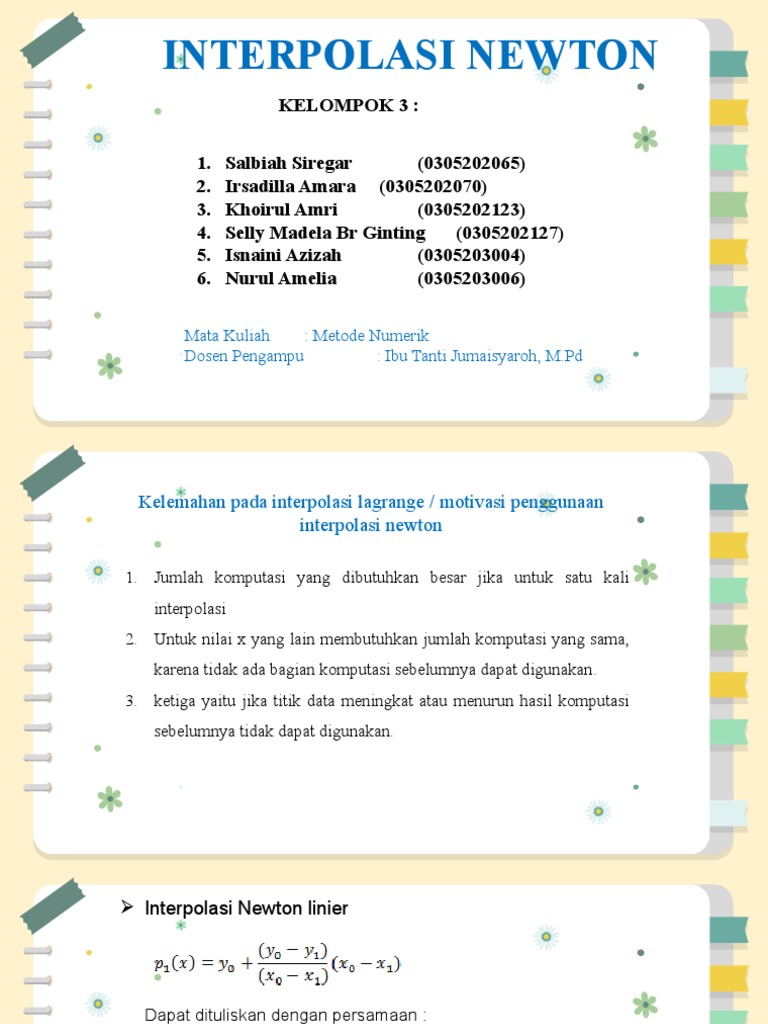 Kel.3 Interpolasi Newton | PDF