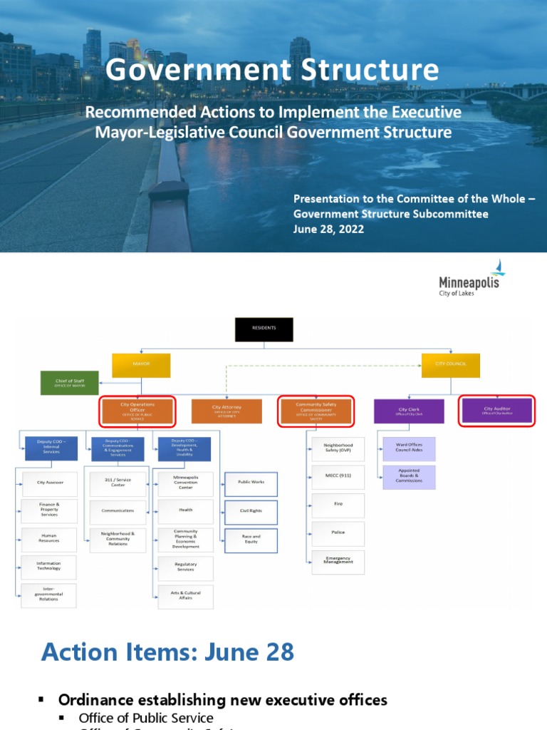 Mayor Government Structure Action Plan | PDF | Government