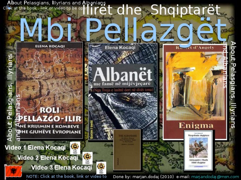 Mbi Pellazget Iliret Dhe Shqiptaret (5 Books + 3 Video Inside - All in ...