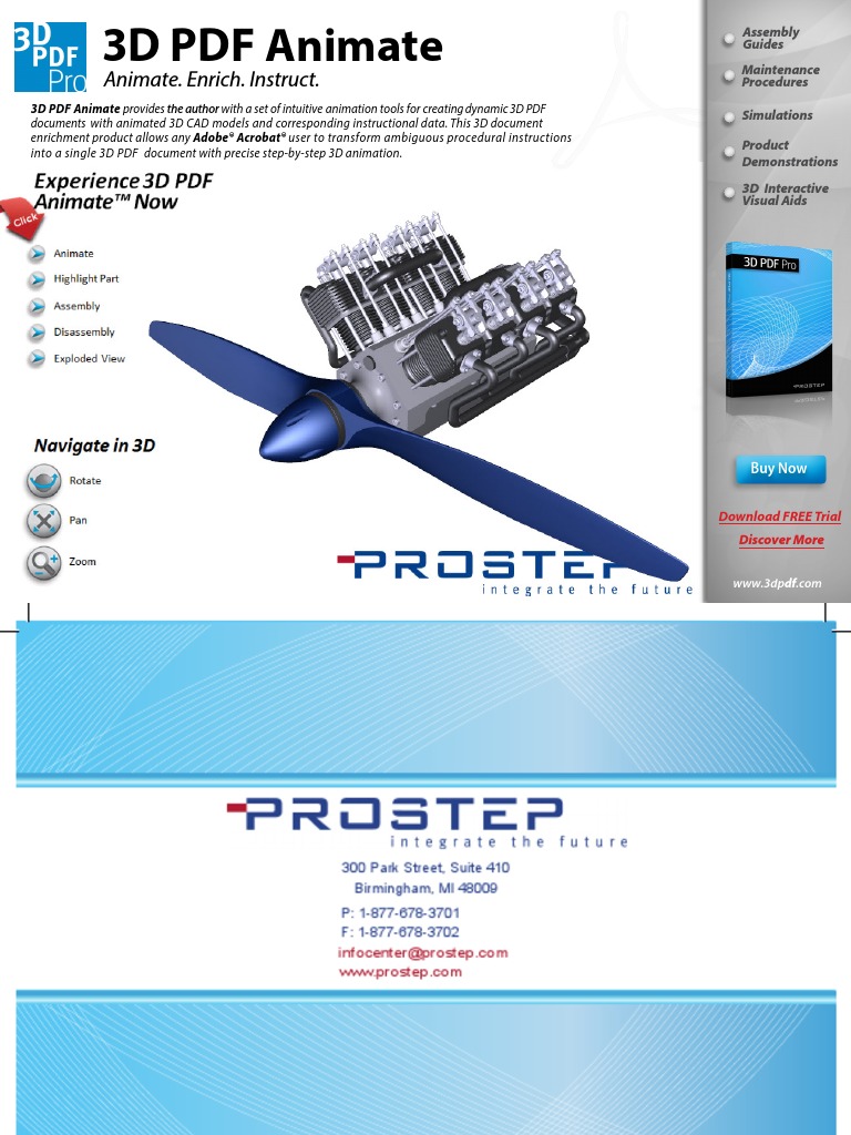 3d Pdf Animate Brochure Pdf