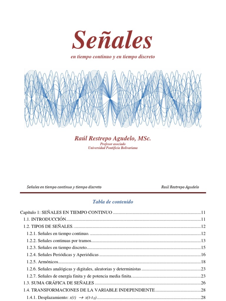 Señales - Raúl Restrepo Agudelo | PDF | Armónico | infinito