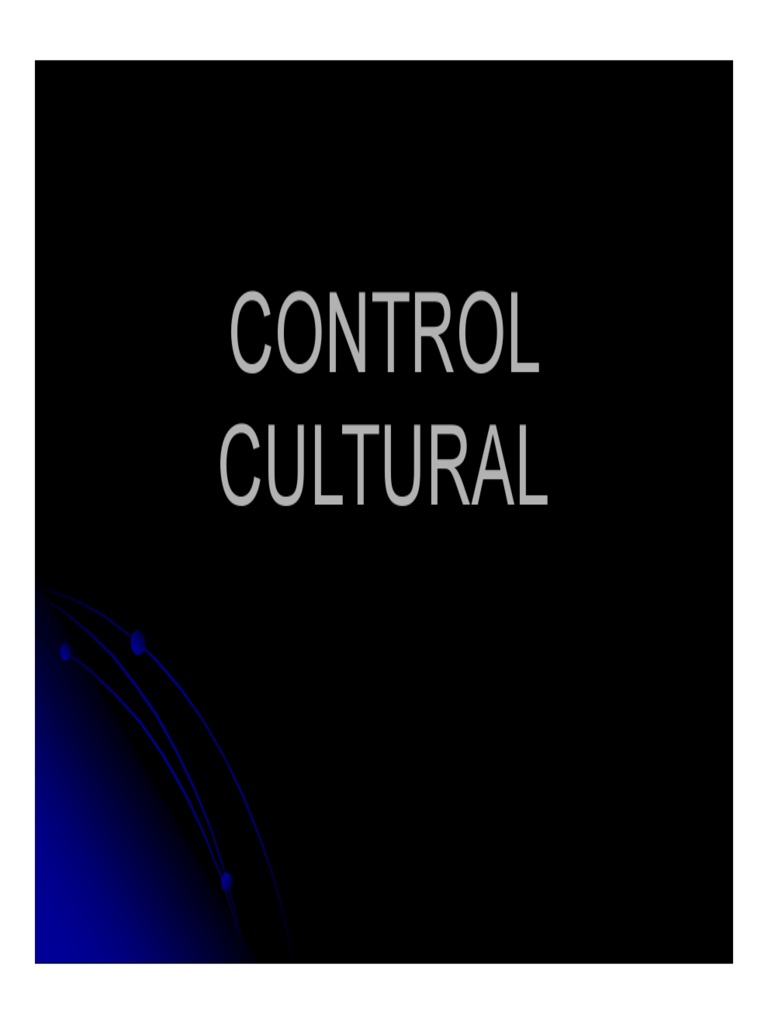 Control Cultural | PDF | Agricultura | Riego