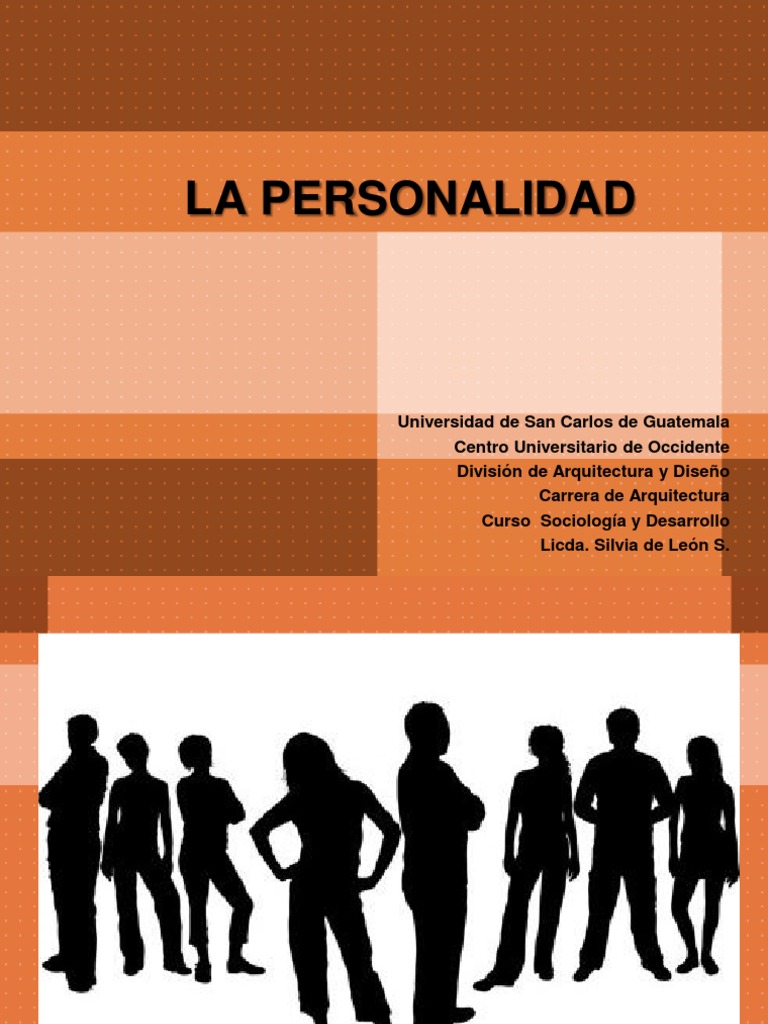 La Personalidad - Presentación | PDF | Psicología Social | Metafísica ...