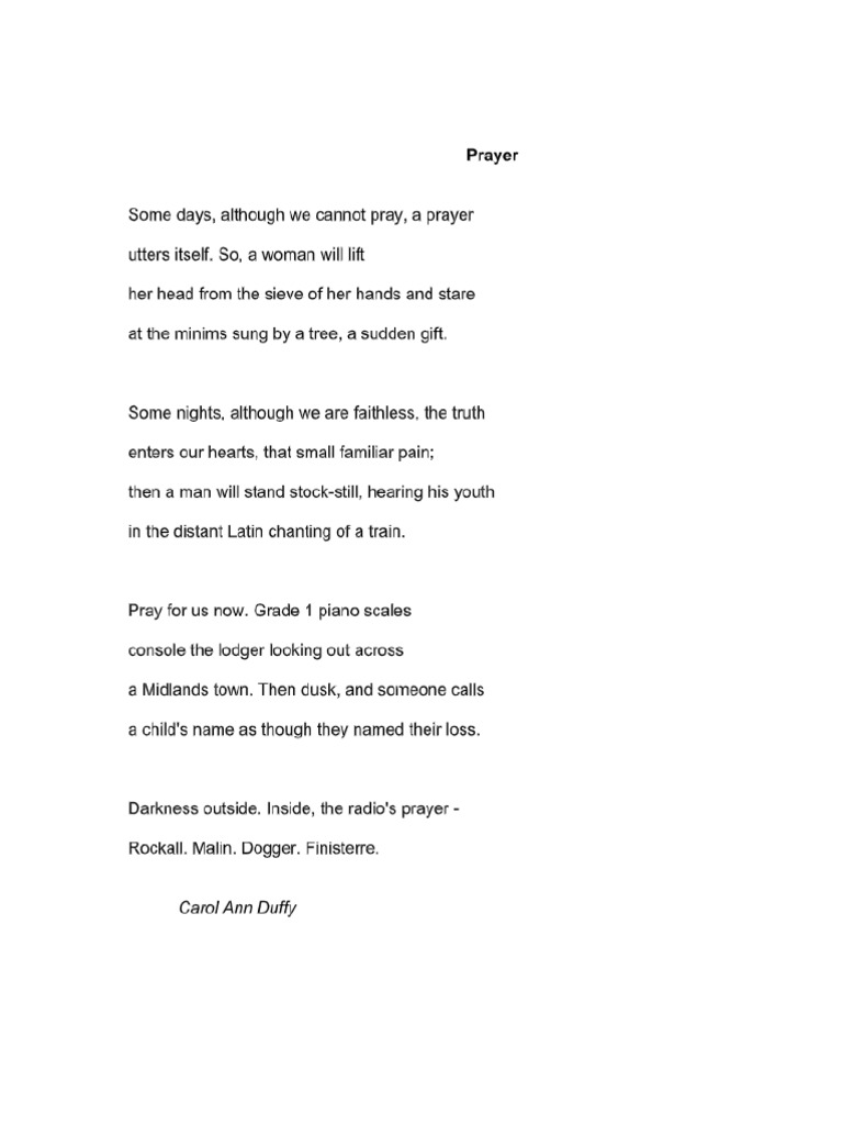 Prayer Answer and Mind Map | PDF | Poetry | Faith