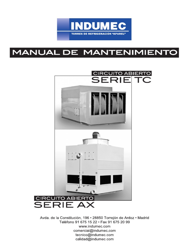 Manual Torre Indumec | PDF | Agua | Pintar