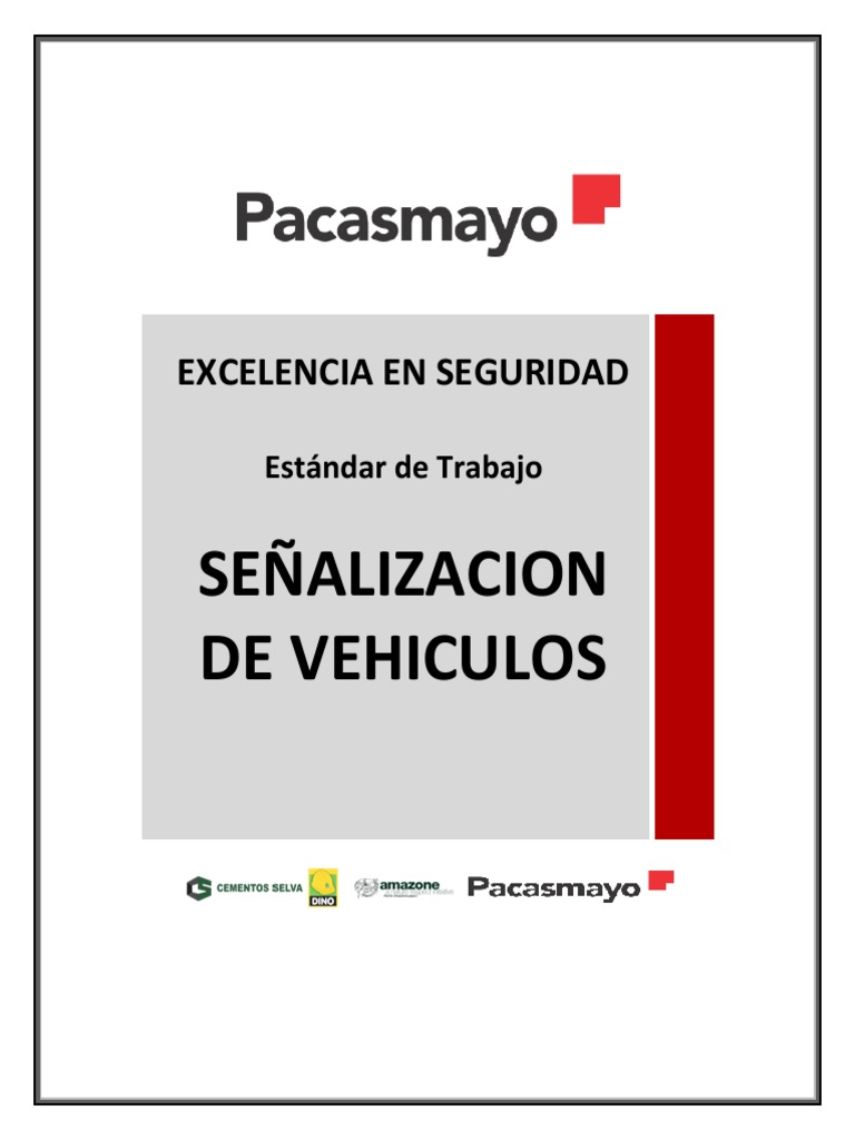 SSO EST G 01 019 Señalización de Vehículos | PDF SSO EST G 01 019 Señalización de Vehículos | PDF