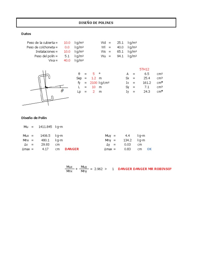 Diseño de Polines | PDF
