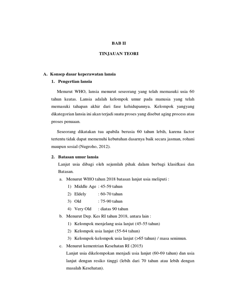 Kti Bab Ii Tinjauan Teoritis | PDF