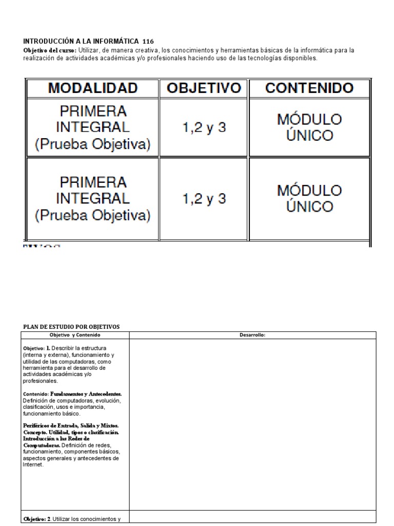 Plan Estudiantil Intro Informatica 116 | PDF | Informática | Archivo de computadora