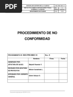 Procedimiento de No Conformidad ISO 9001 | PDF | Calidad (comercial ...