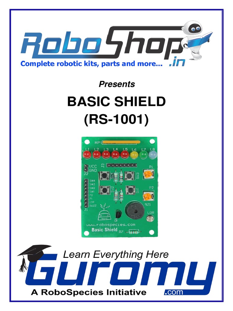 Basic Shield PDF | PDF | Microcontroller | Electronic Engineering Basic Shield PDF | PDF | Microcontroller | Electronic Engineering