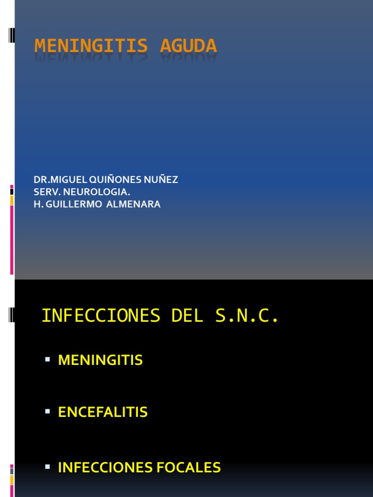 Meningitis Aguda | PDF | Meningitis | Medicina CLINICA