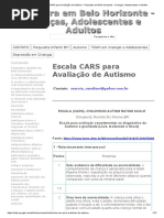 Escala Cars Editável | PDF | Espectro do autismo | Comunicação