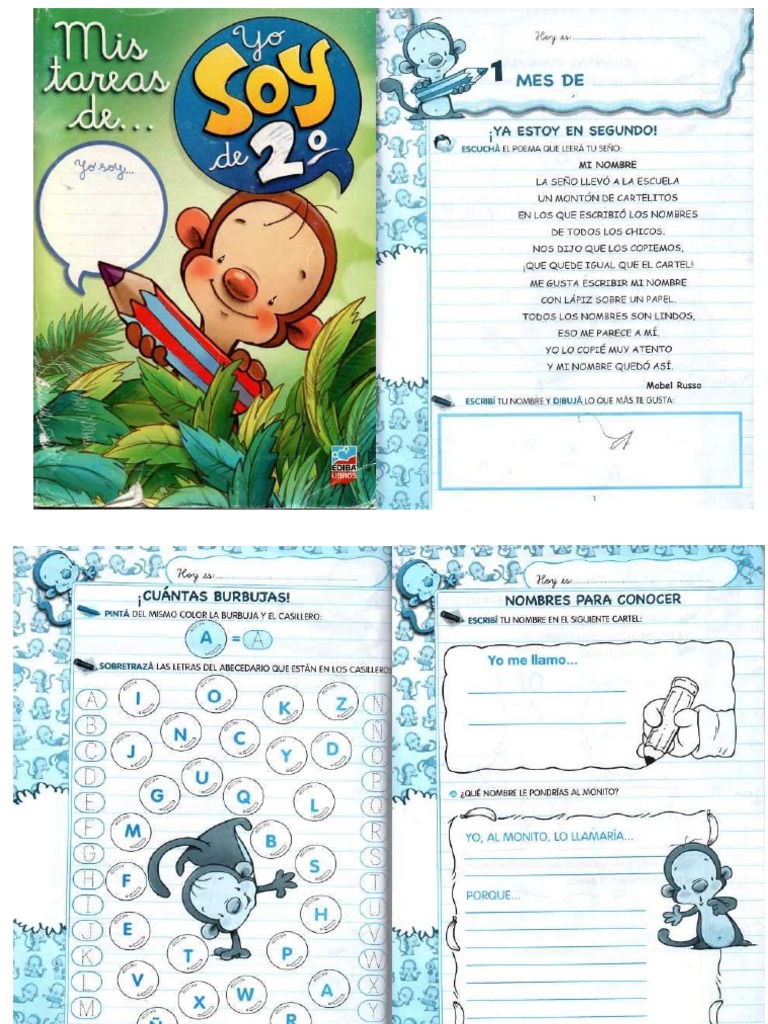 Cuadernillo de Actividades 2do Grado 1 Parte | PDF