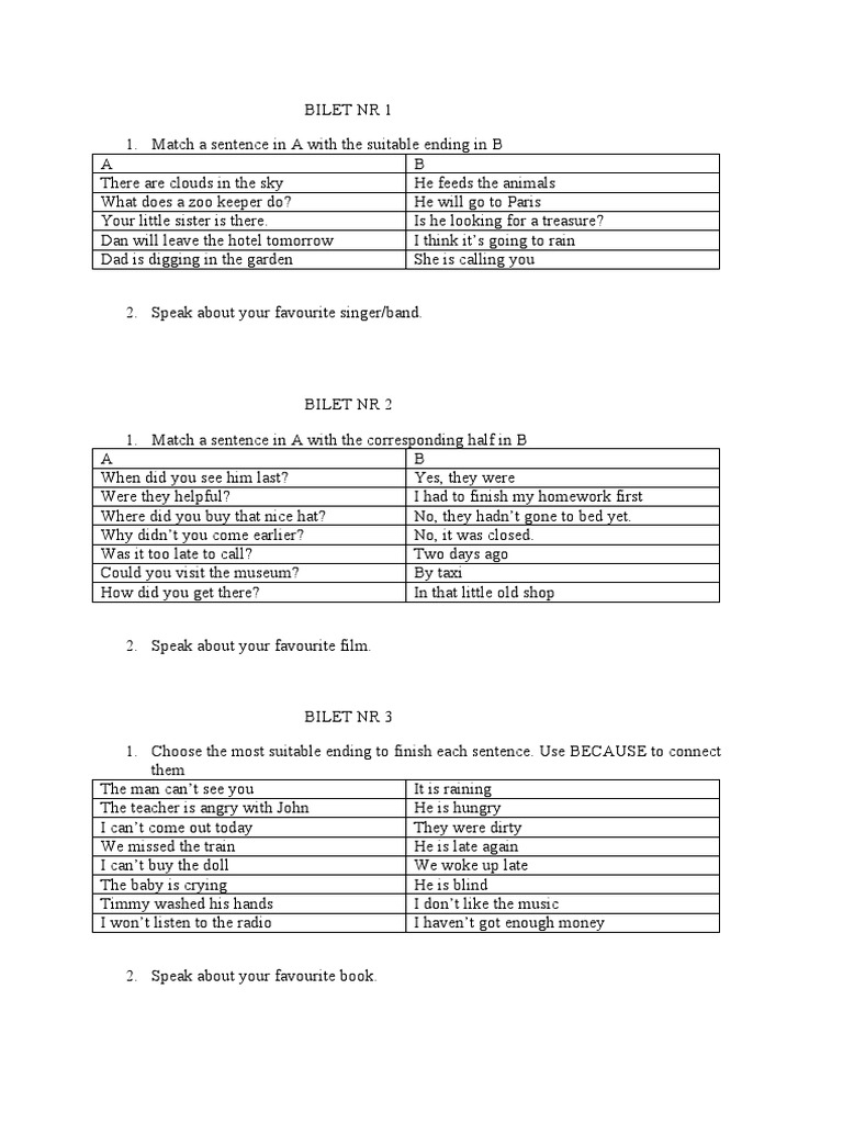 Oral - Subiect Corigenta/situatie Neincheiata | PDF