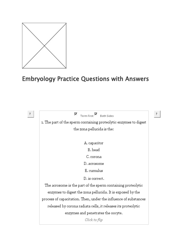 Embryology Questions And Answers Pdf Comparative Embryology Reading
