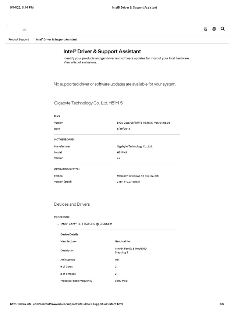 Intel® Driver & Support Assistant | PDF | Device Driver | File System