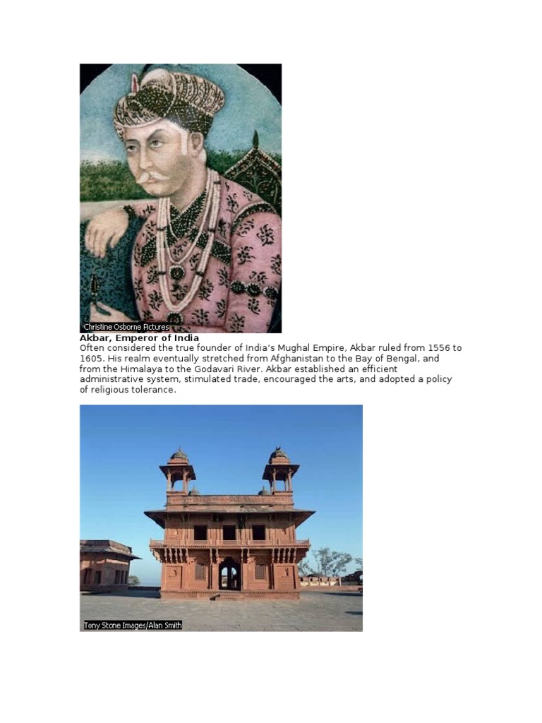 Akbar: Mughal Empire and Religious Tolerance | PDF