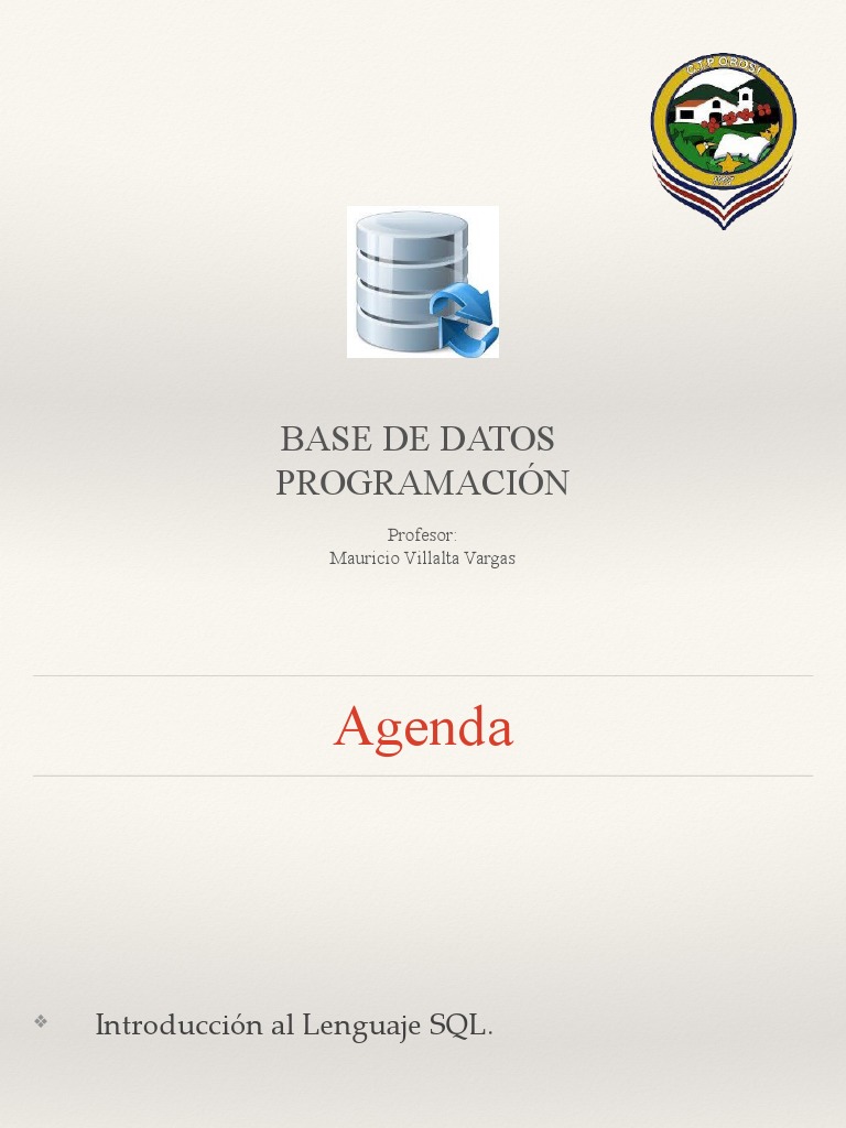 Base Datos Intro A SQL | PDF | SQL | Tipo de datos