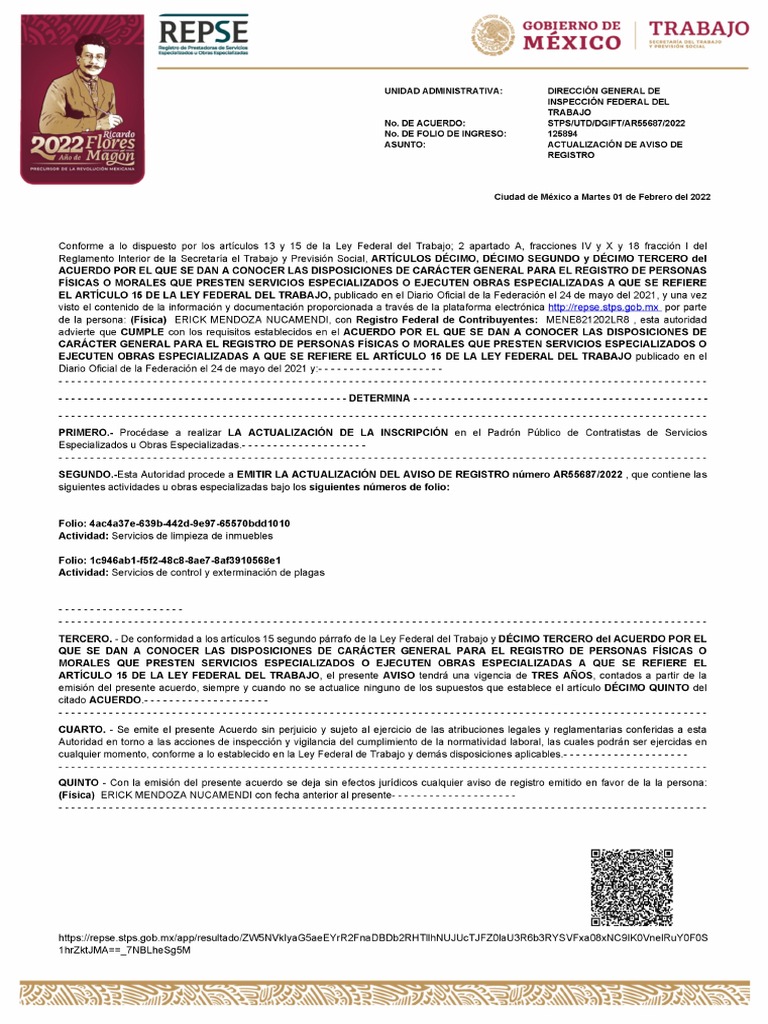 REPSE | PDF