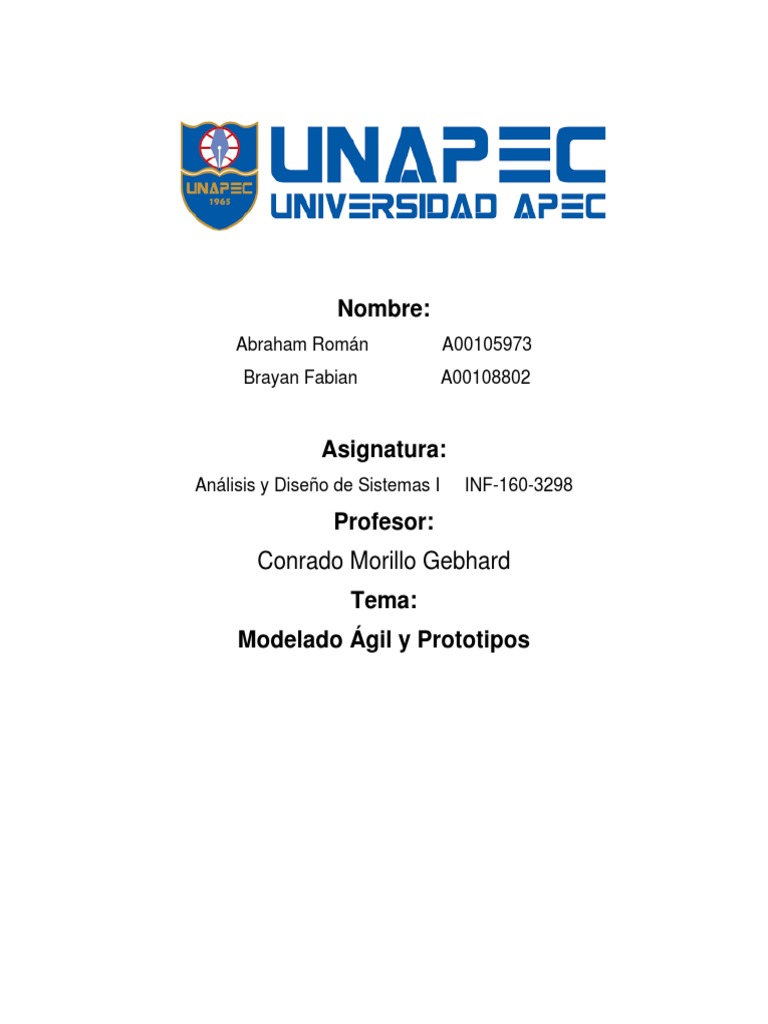 Modelado Agil y Prototipos | PDF | Software | Informática