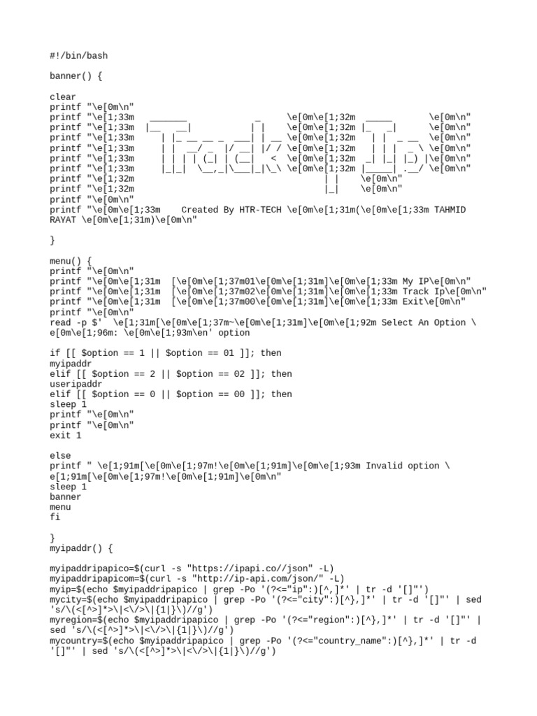 Script Track IP Termux | PDF | Cross Platform Software | Interoperability