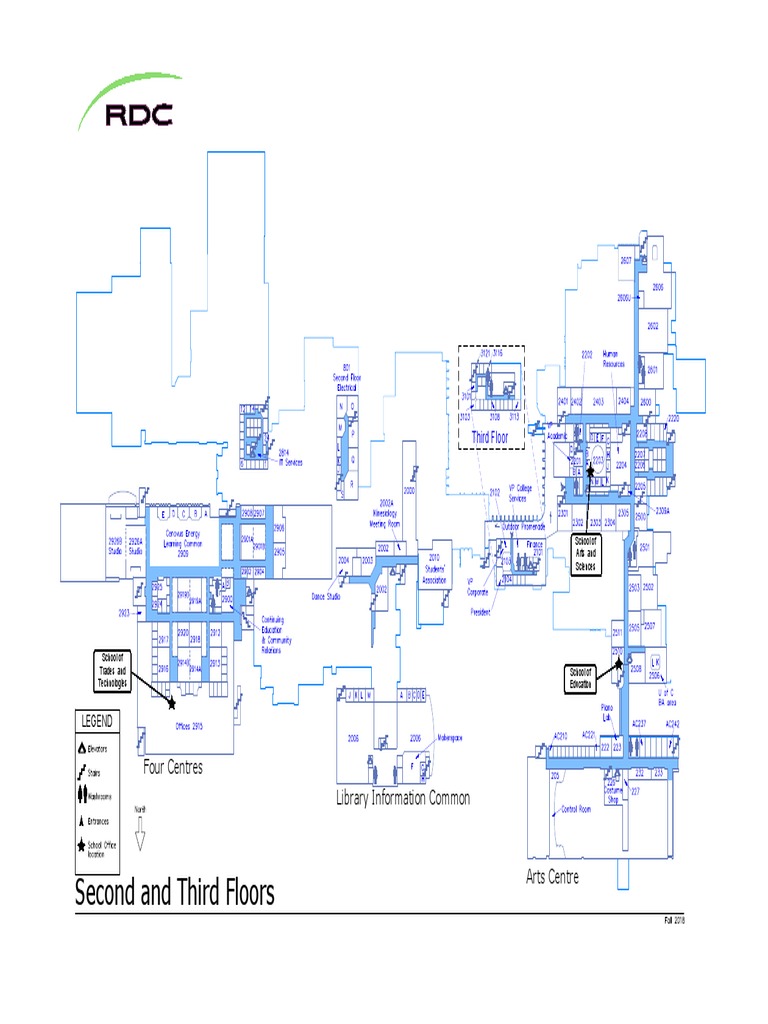 Campus Map - 2nd and 3rd Floors | PDF