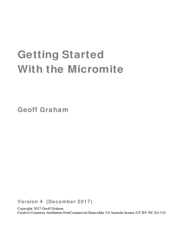 Getting Started With The Micromite | PDF | Sine | Control Flow