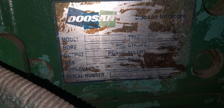 Name Plate Gas Engine Doosan | PDF