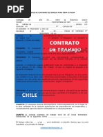 Modelo de Contrato Part Time Chile 2023 | PDF | Salario