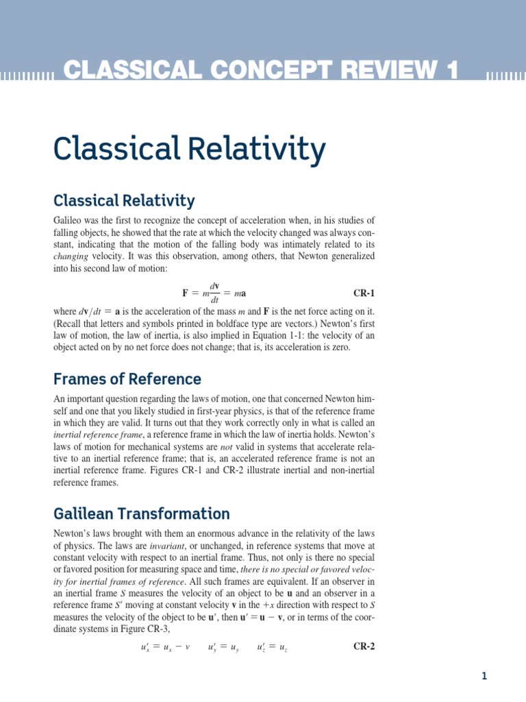 Classical Relativity Explained | PDF | Luminiferous Aether | Speed Of Light