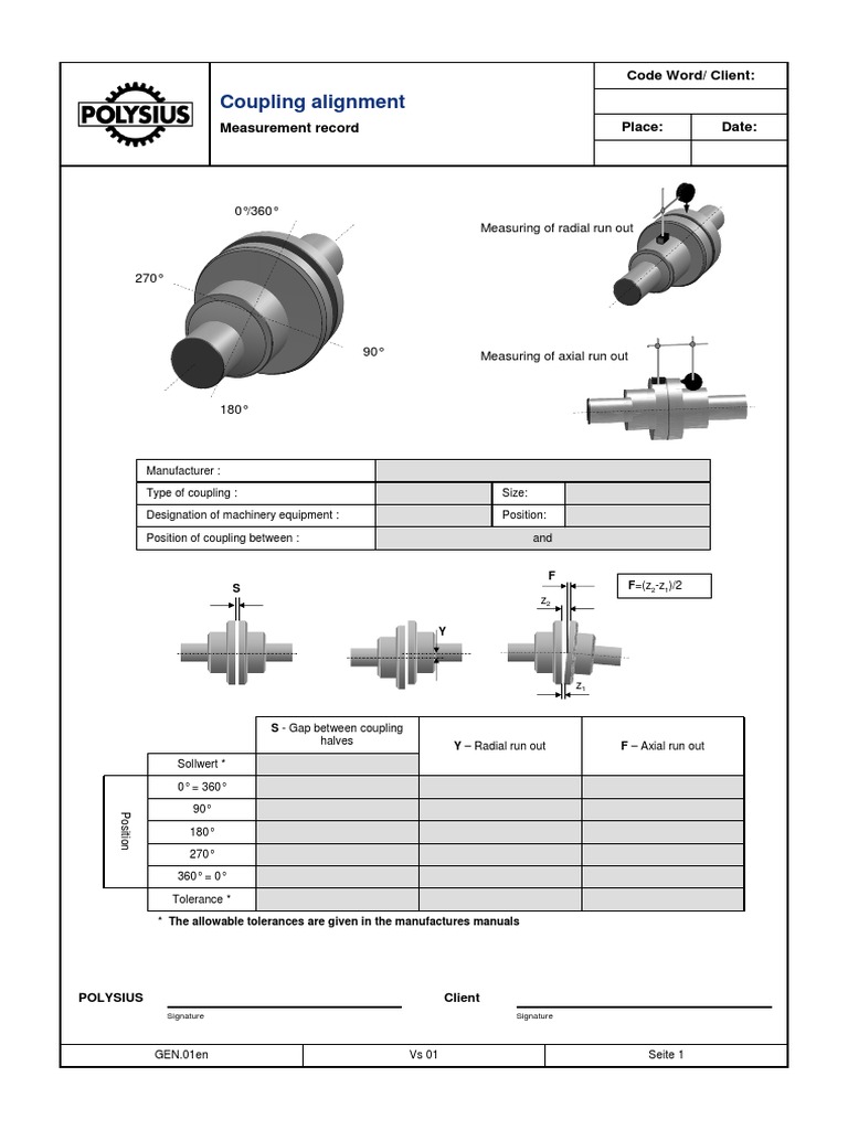 Coupling Alignment: Code Word/ Client | PDF | Physical Quantities ...