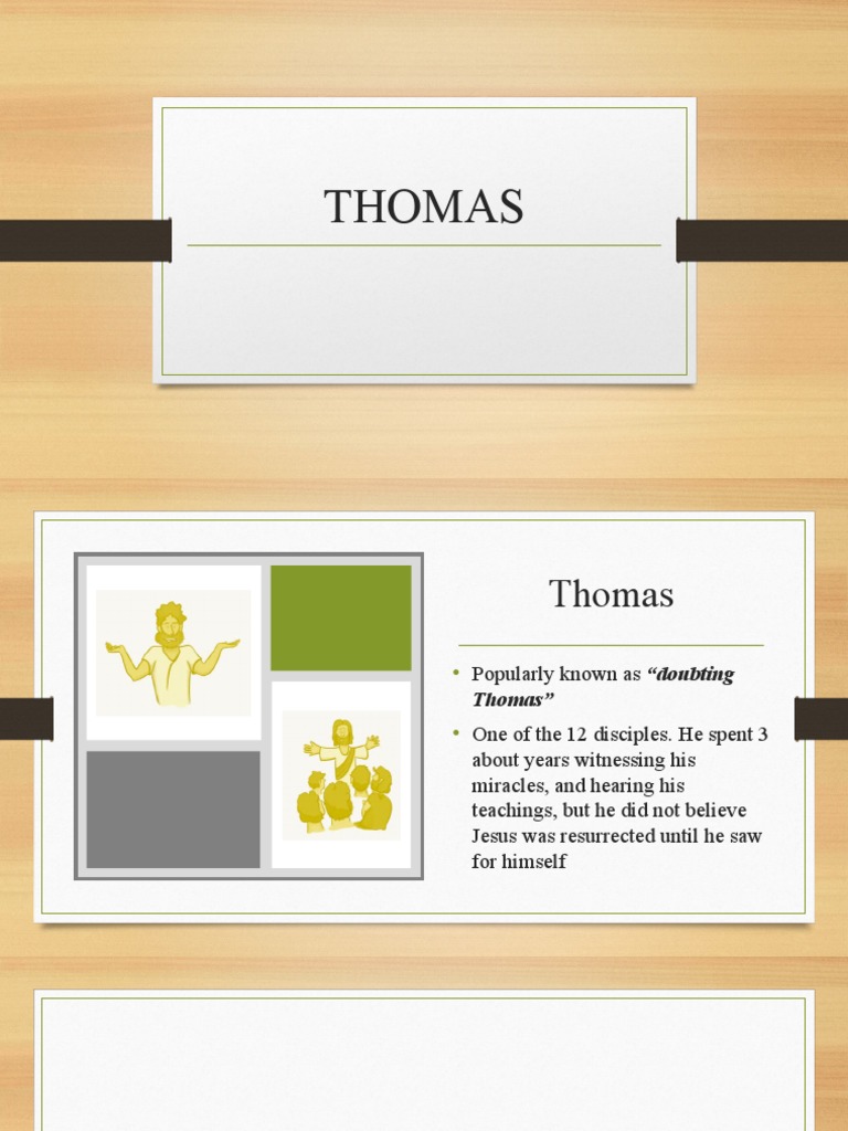 Apostle Thomas | PDF | Jesus | Disciple (Christianity)