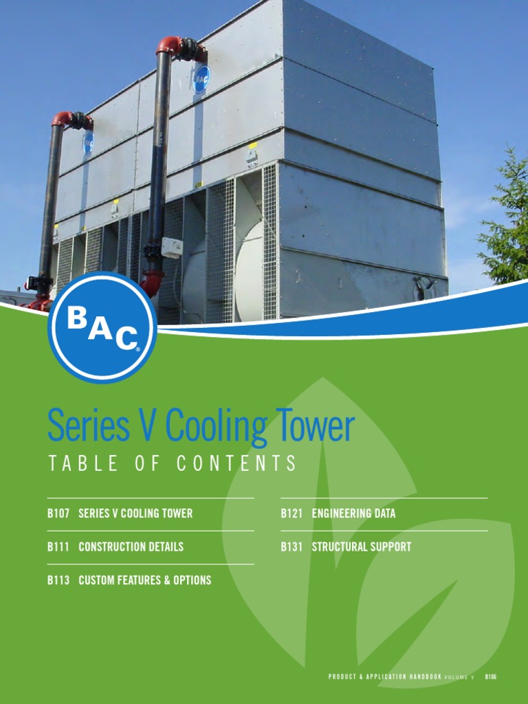 Manual Torres Bac Series v Cooling Tower | PDF | Stainless Steel ...