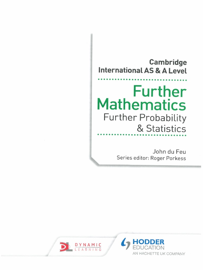 Further Probability & Statistics (Du Feu) | PDF