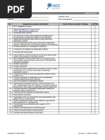 ISCC PLUS - Checklist 1 | PDF