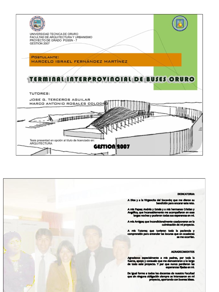 Terminal Interprovincial de Buses Oruro | PDF