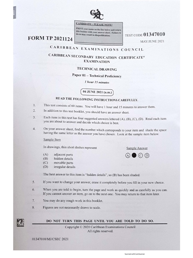 2021 Paper 1 | PDF