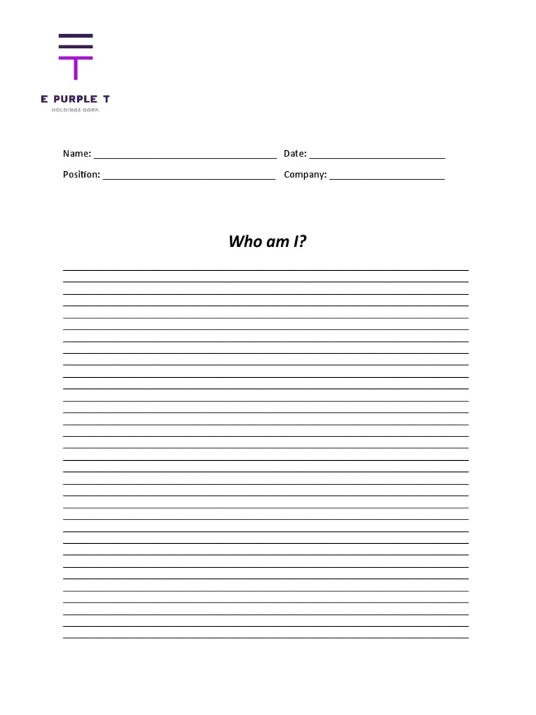 Essay Who Am I | PDF