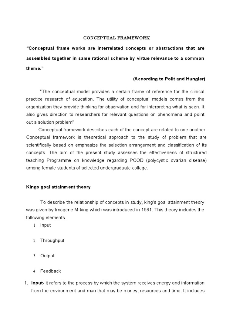 Conceptual Framework | PDF | Theory | Information