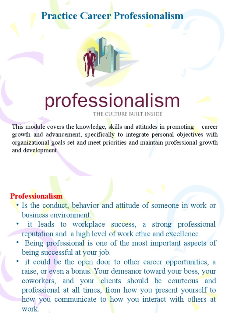 Career Professionalism | PDF | Goal | Psychology